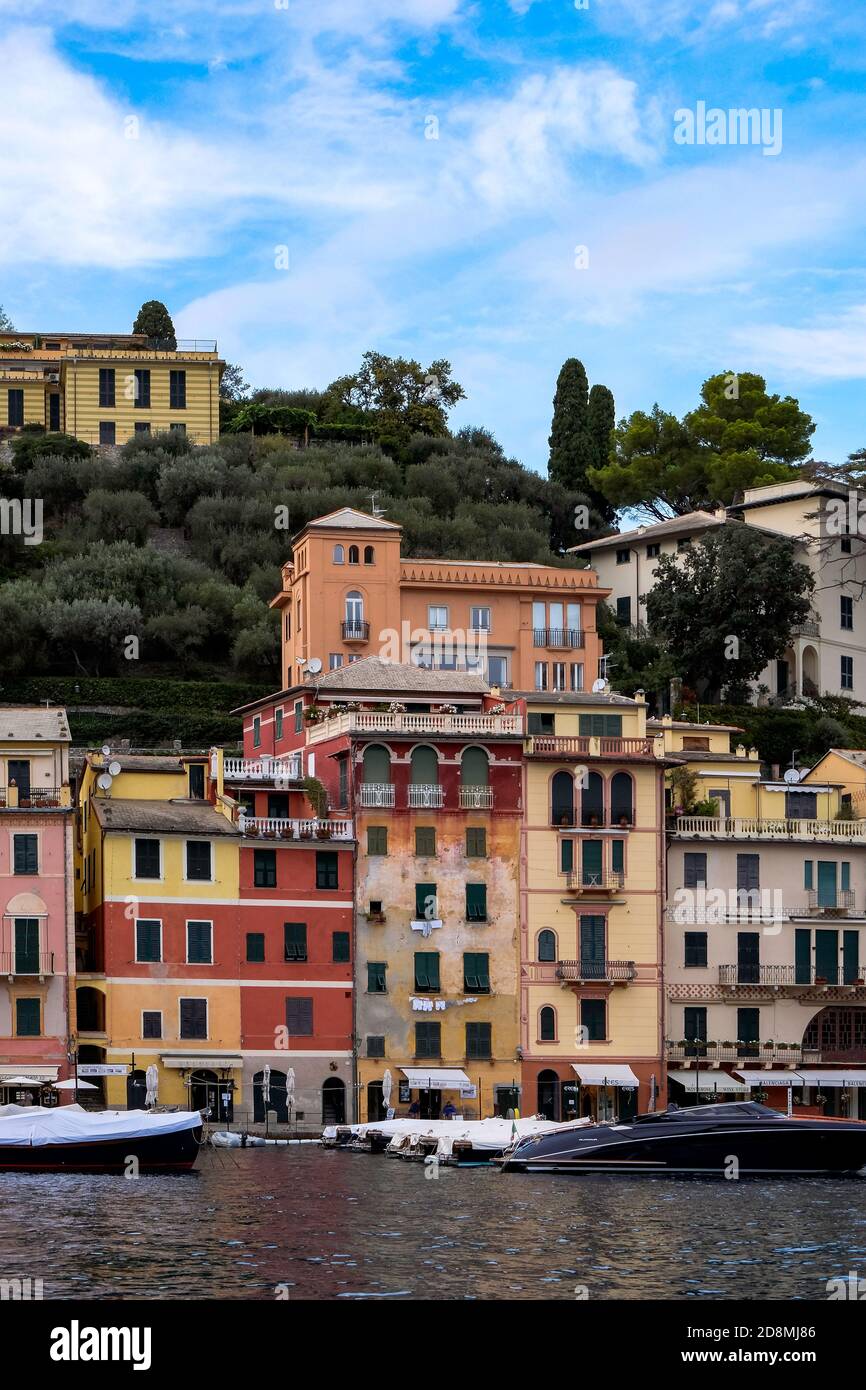 Yachts and Recreational Boats in the Harbor with Colorful Traditional ...