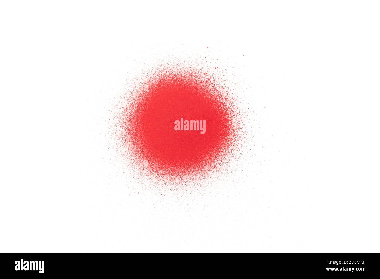 Bright red spray spilled drops isolated on white background Stock Photo ...