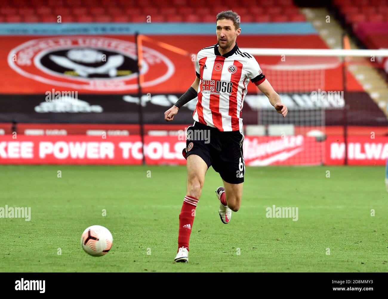 Sheffield United's Chris Basham during the Premier League match at ...
