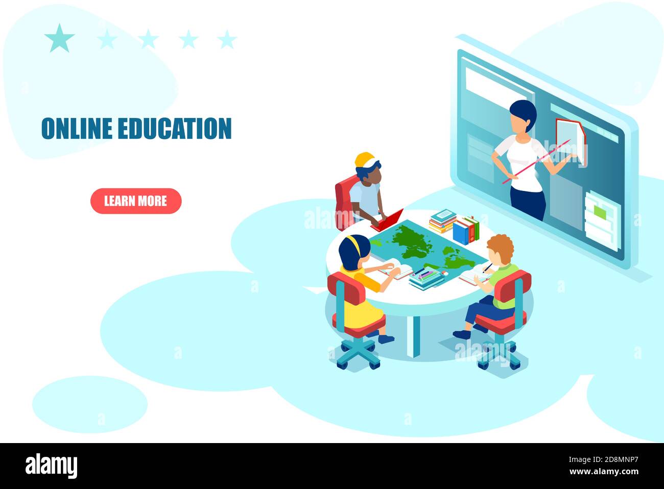 African school children group meeting Stock Vector Images - Alamy