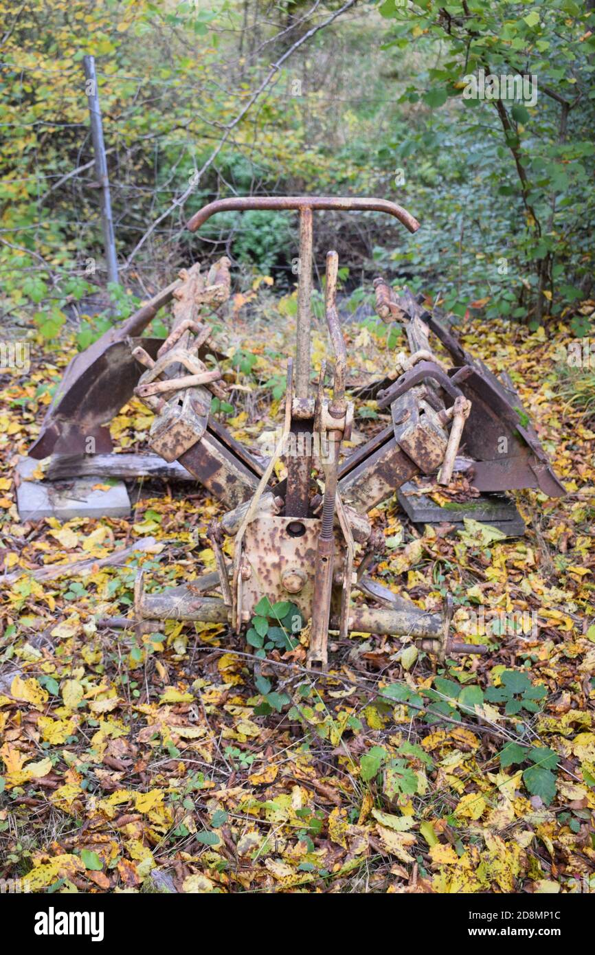 old rusty plow Stock Photo - Alamy