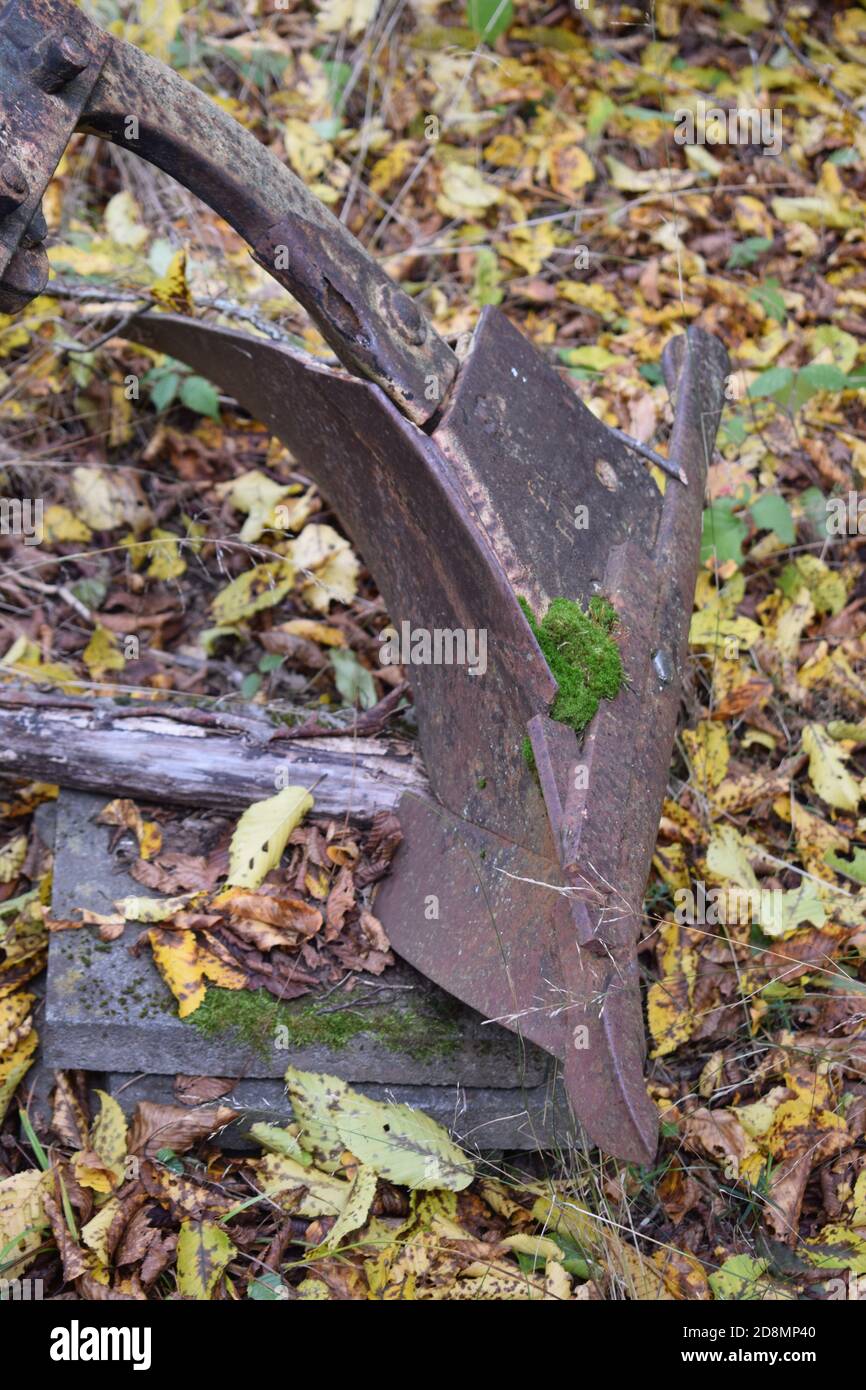 old rusty plow Stock Photo - Alamy