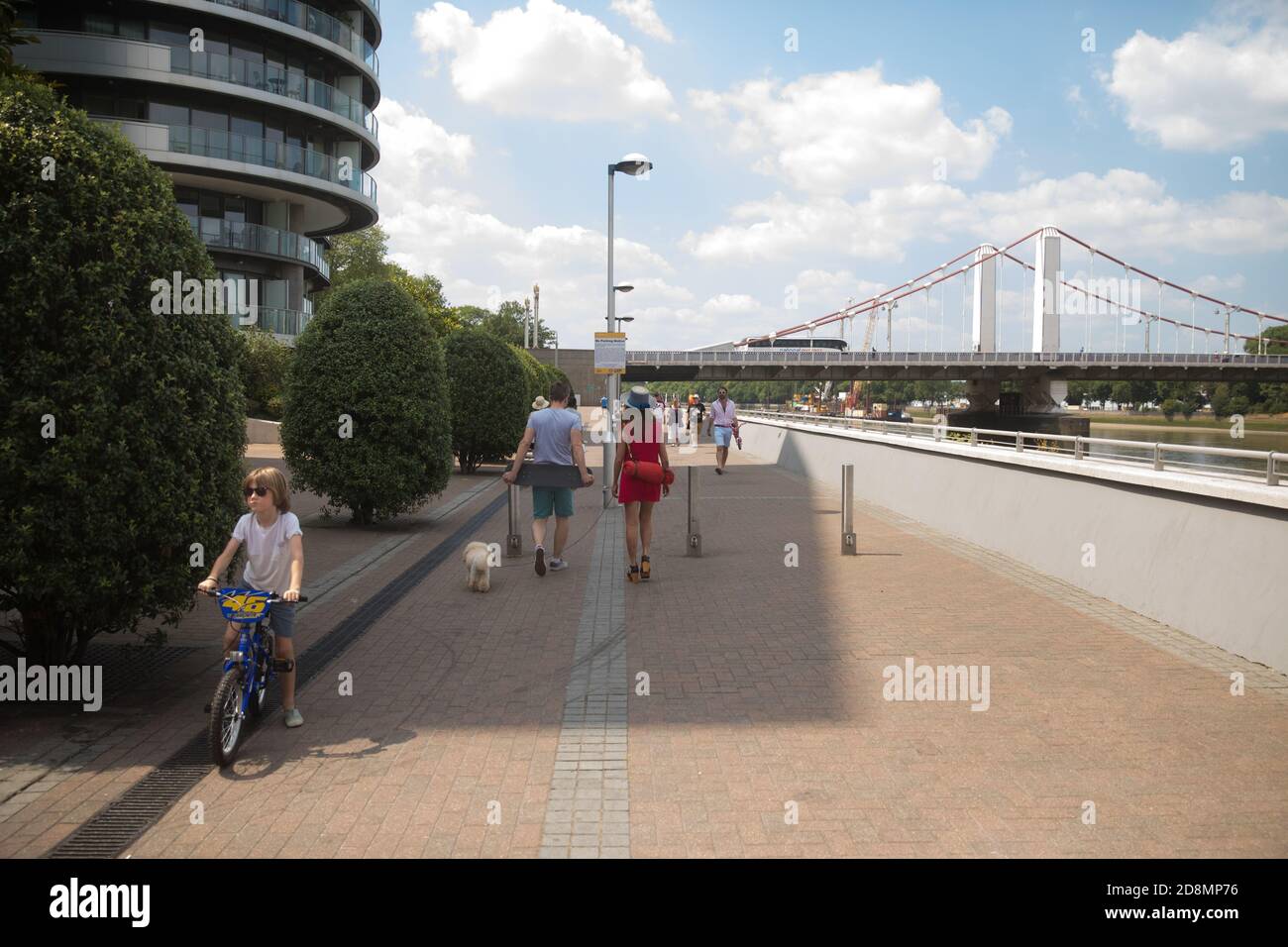 Sopwith Way towards battersea power station Stock Photo - Alamy