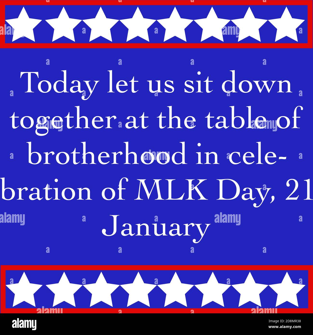 Illustration background and Illustration for MLK day Stock Photo - Alamy