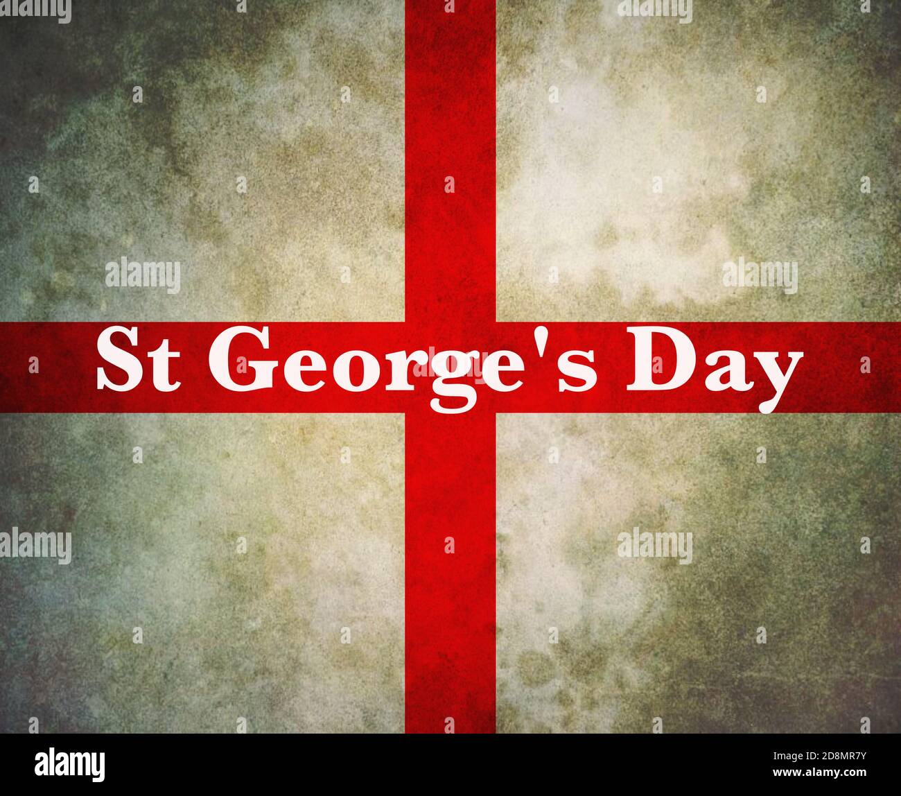 Illustration of St George Flag for St. George's Day Stock Photo - Alamy