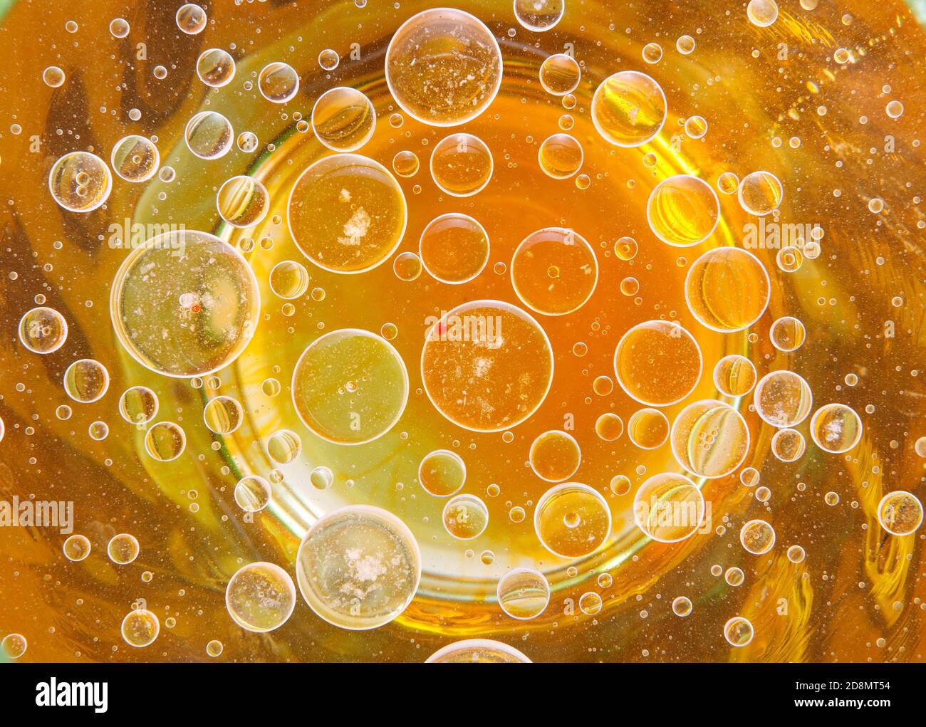 oil floating on water-special effect Stock Photo - Alamy