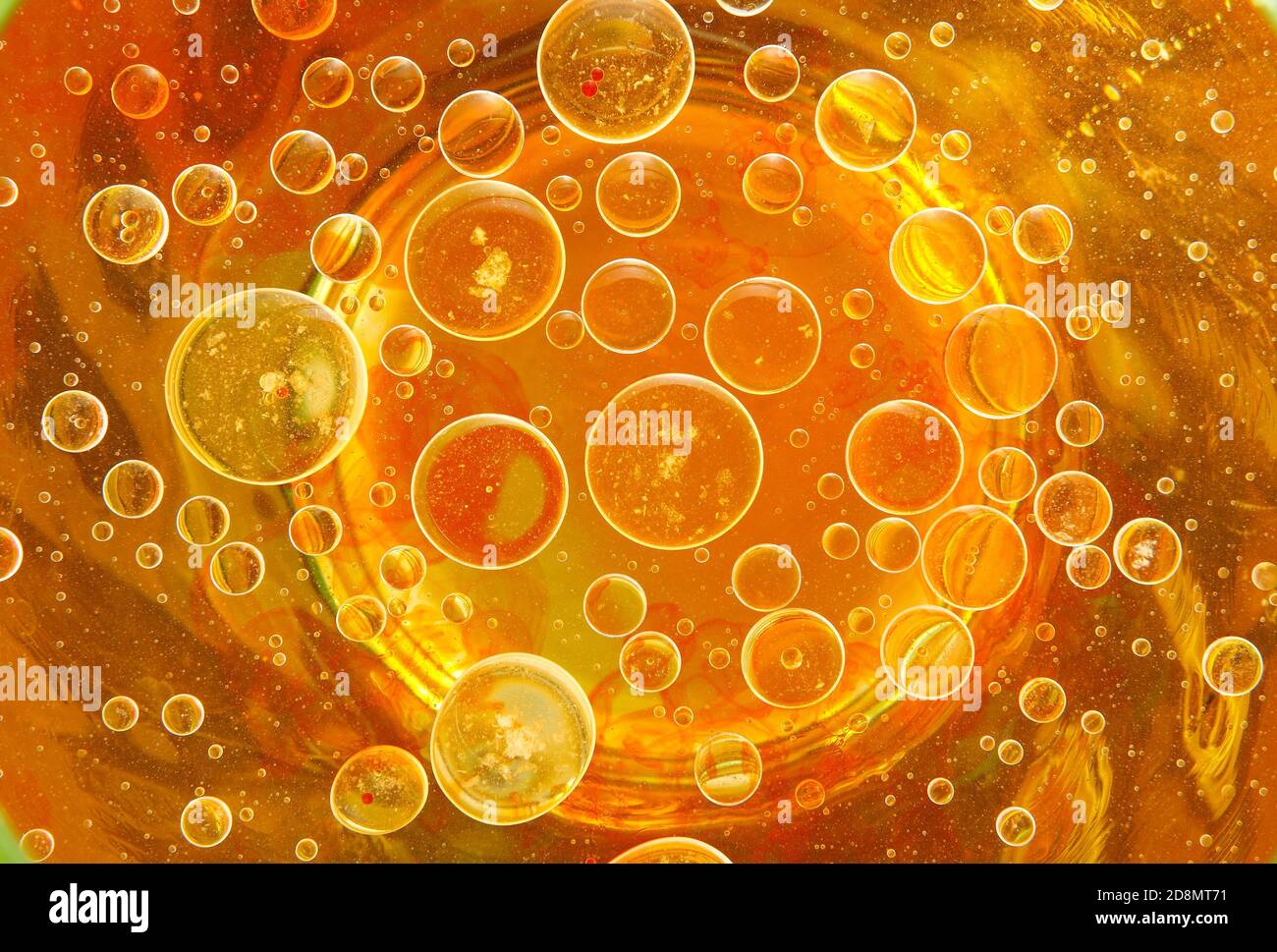 oil floating on water-special effect Stock Photo - Alamy