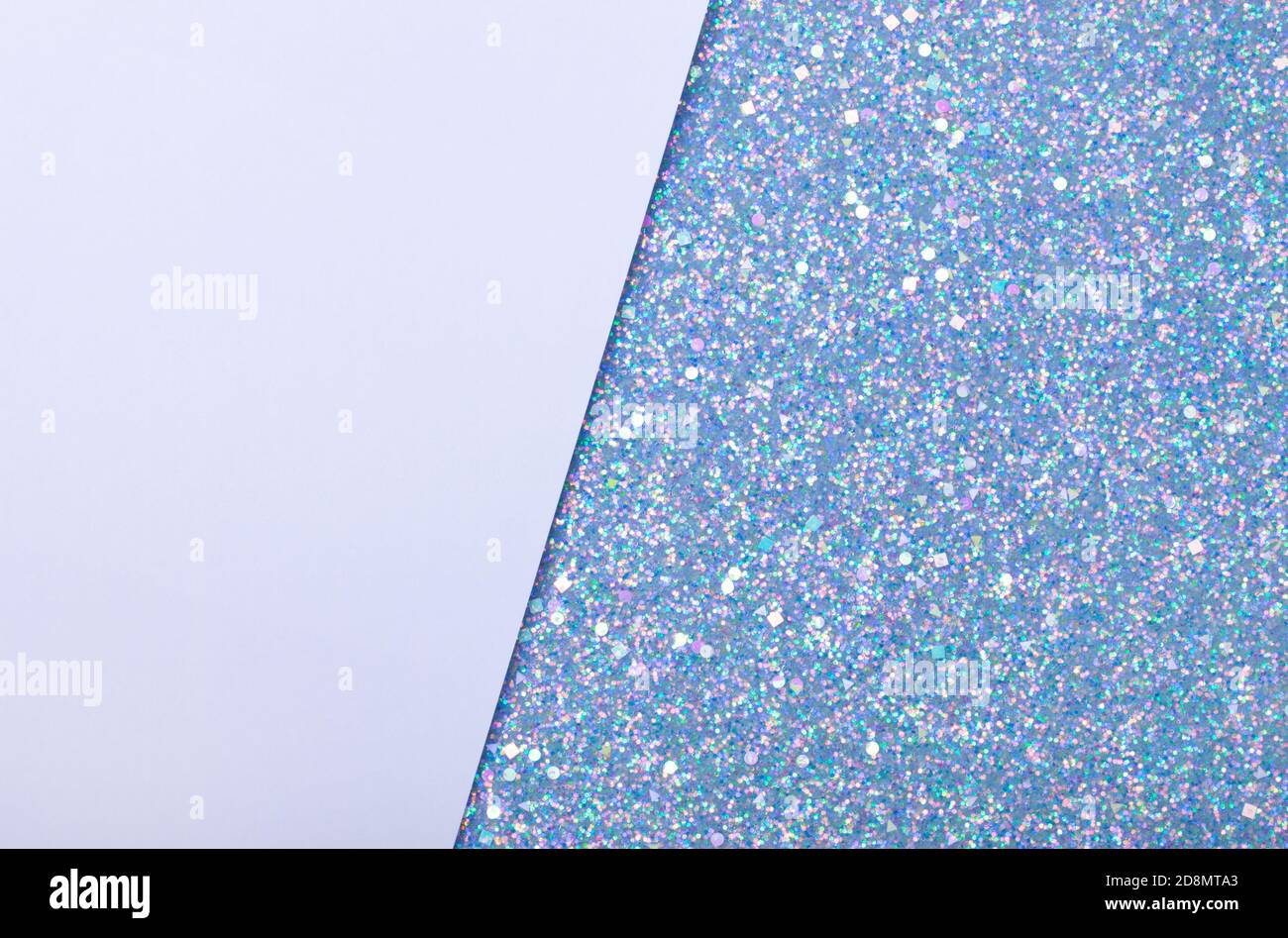 Holographic bright white glitter real texture background with ...
