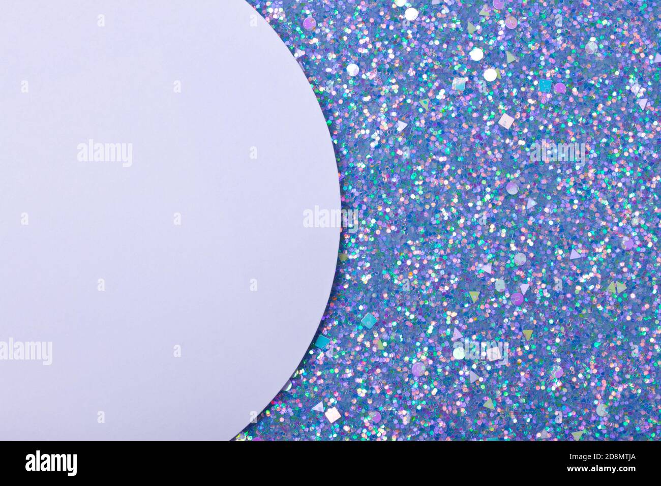 Holographic bright white glitter real texture background with ...