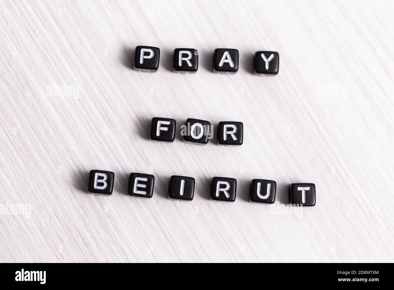 Pray for Beirut sign. Show of support in response to 2020 Lebanon ...