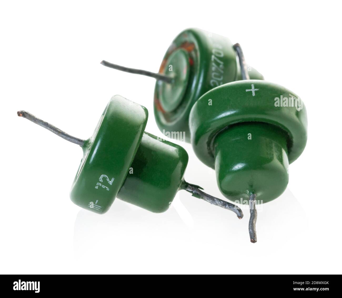 radio component diode closeup on white isolated background Stock Photo ...