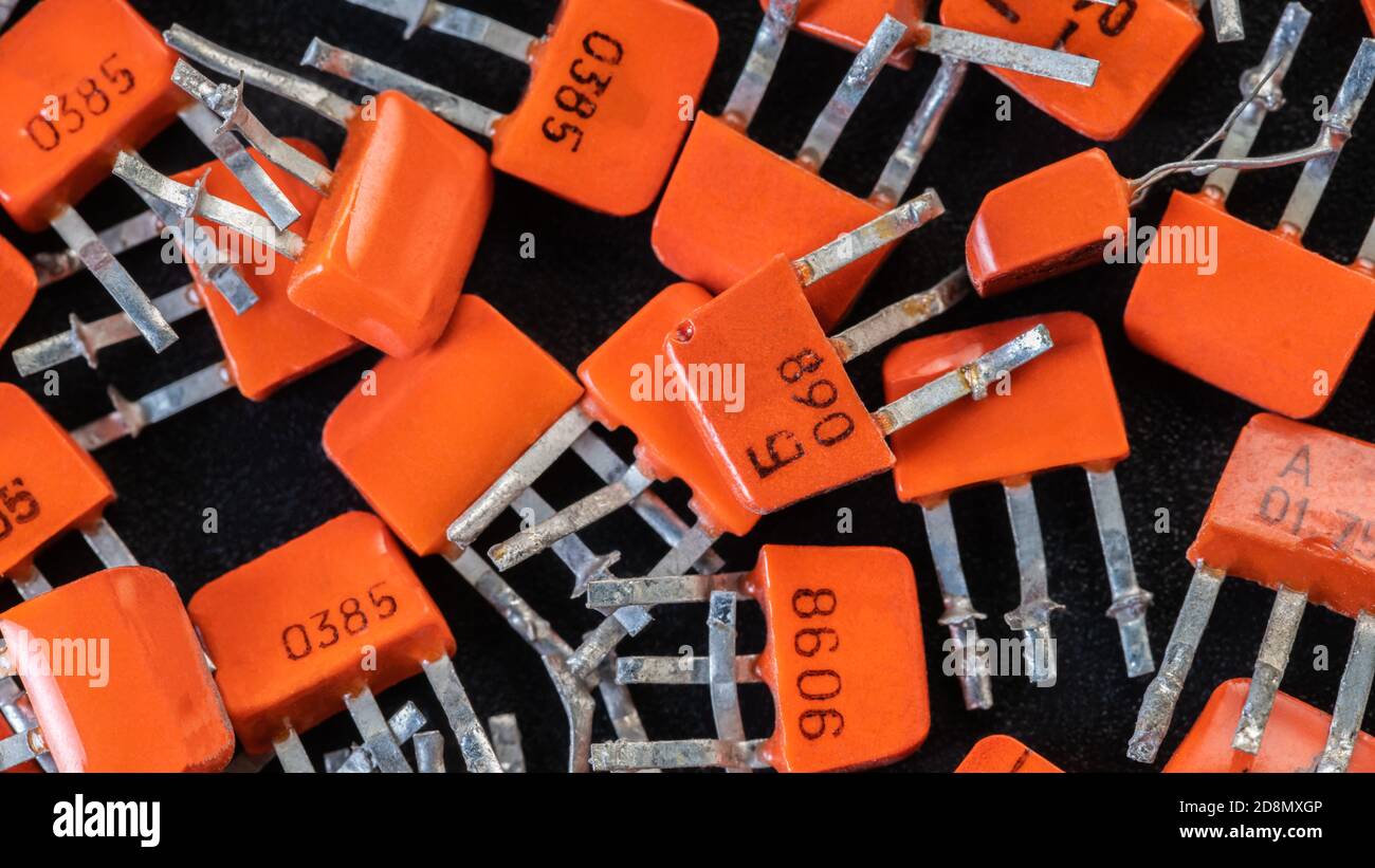 background texture close-up of electronic components Stock Photo - Alamy