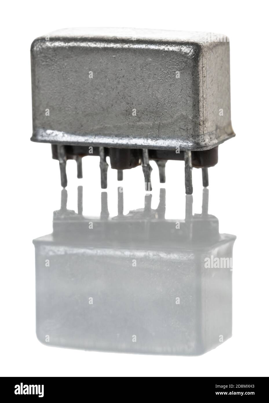 radio relay component closeup on white isolated background Stock Photo ...