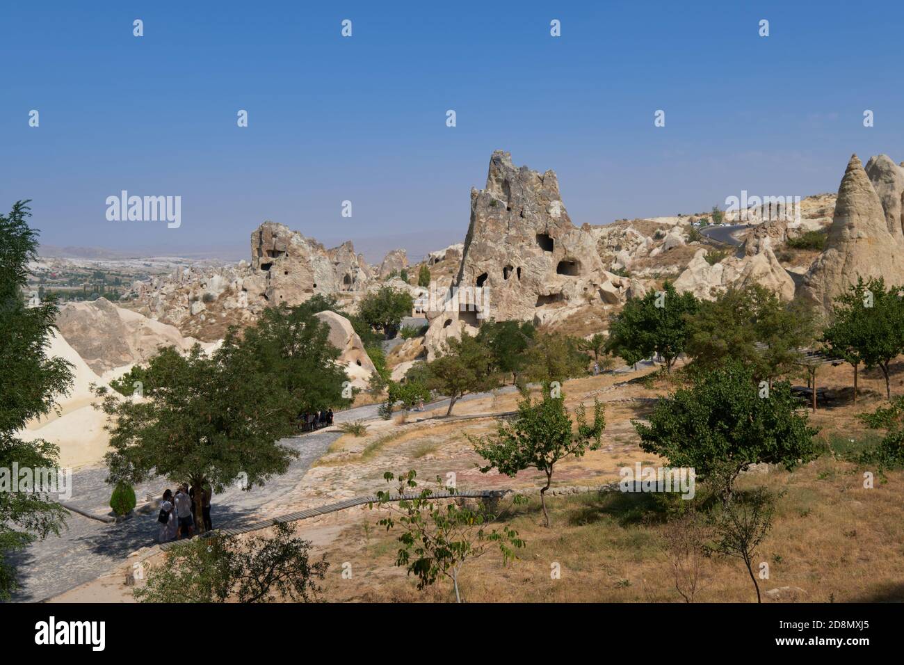 Goreme Open Air Museum cave churches, Cappadocia, Turkey Stock Photo ...