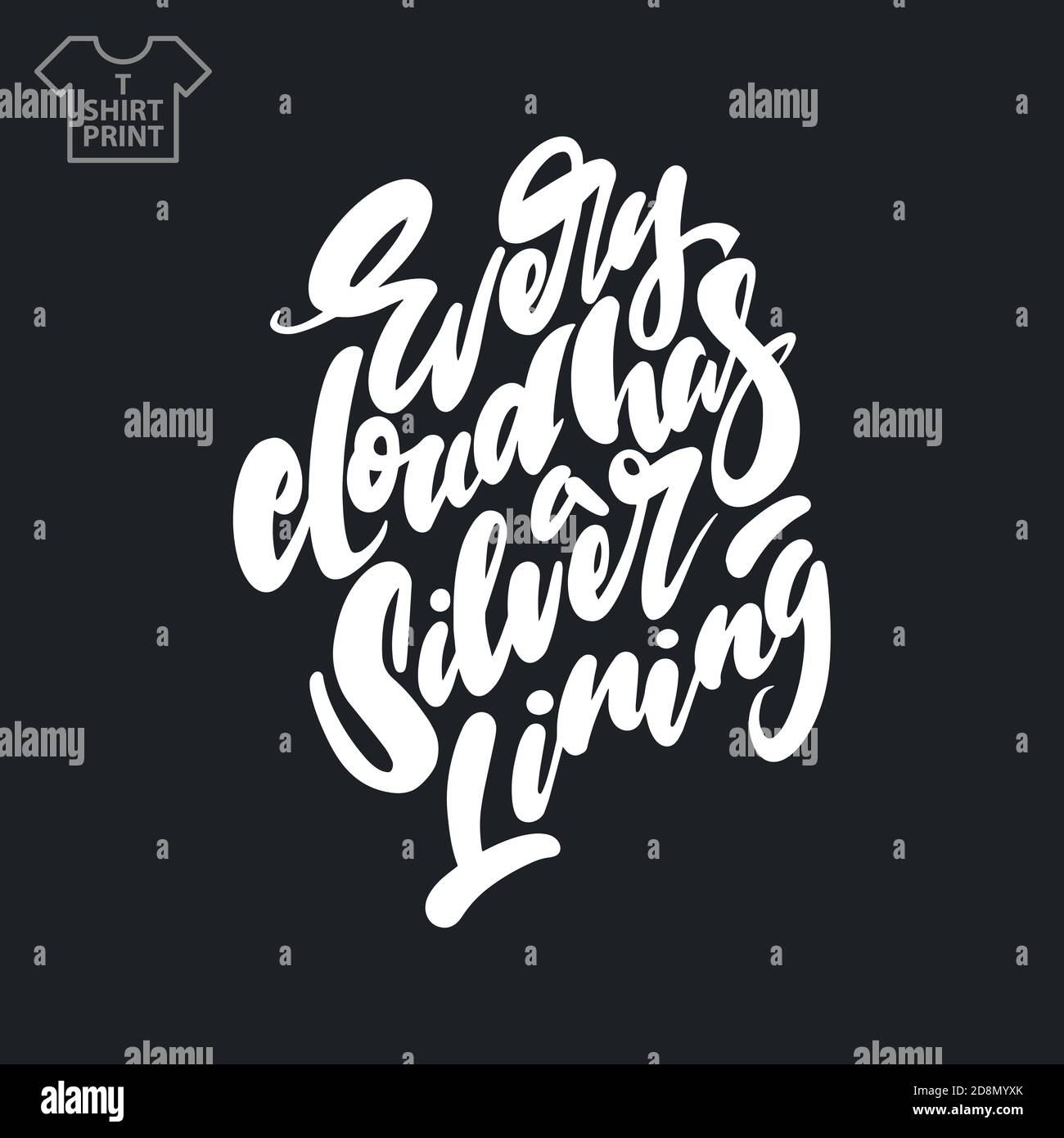 Every cloud has a silver lining Stock Vector Images - Alamy