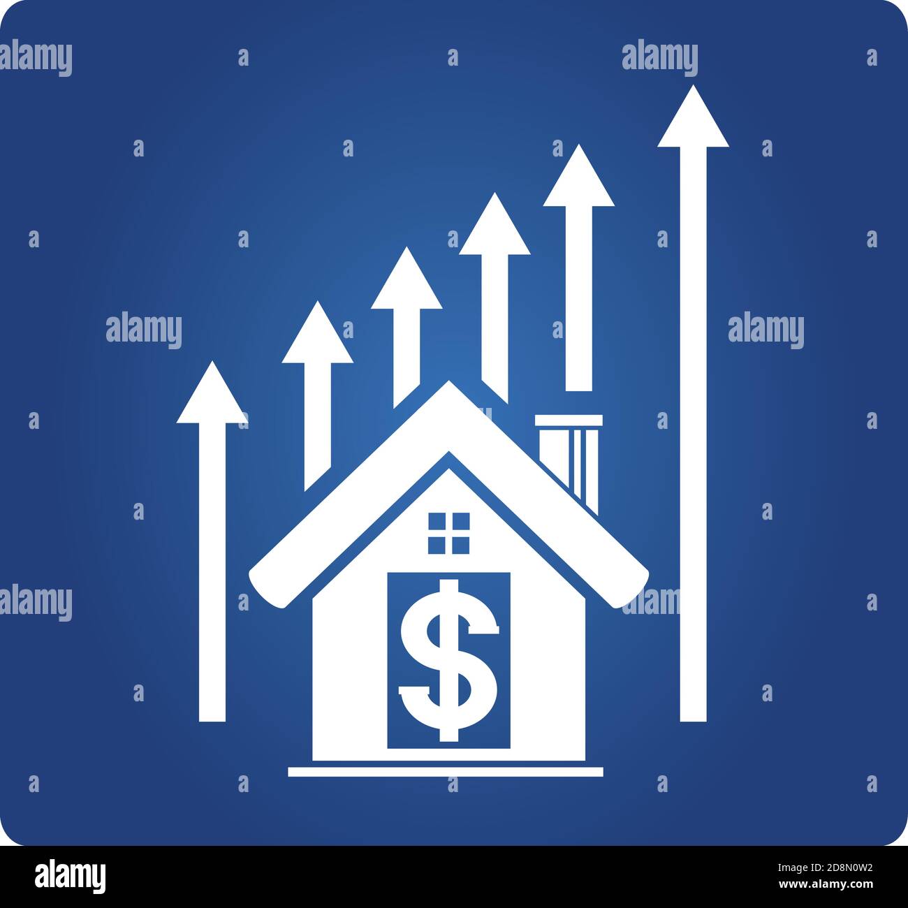 growth graph of real estate, asset pricing Stock Vector Image & Art - Alamy