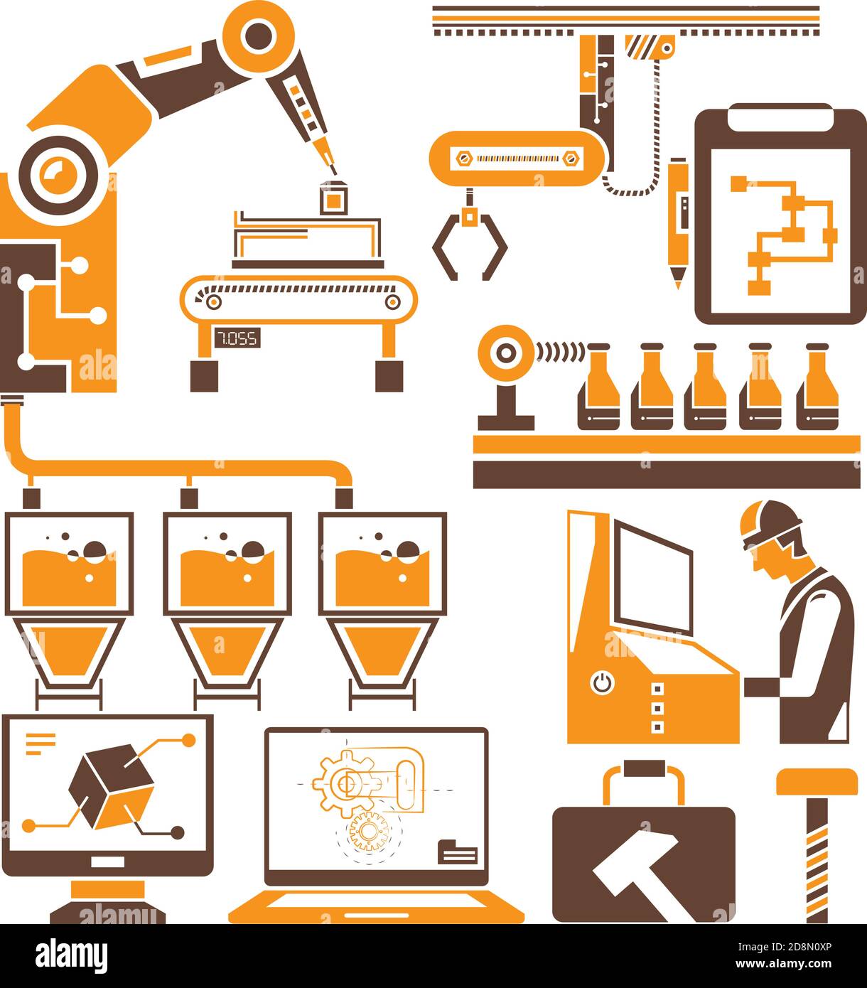 Manufacturing process diagram hi-res stock photography and images - Alamy