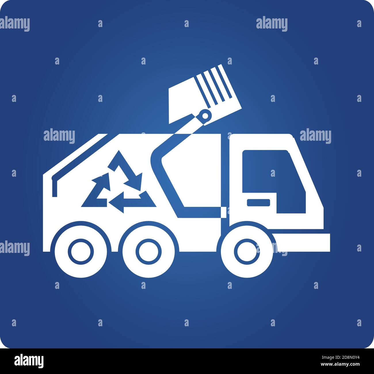 garbage truck symbol Stock Vector Image & Art - Alamy