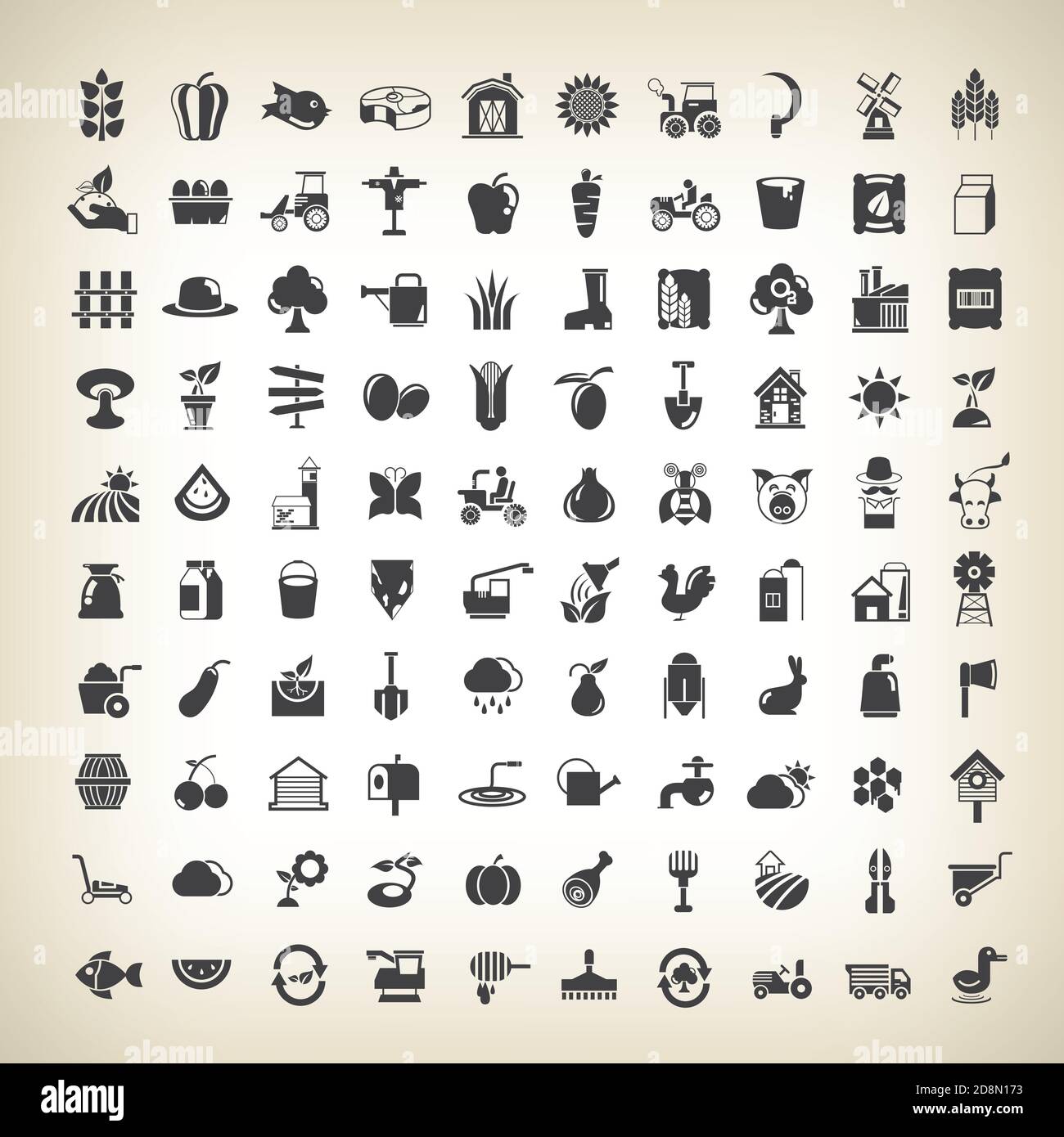 agriculture and farming icons set, vector Stock Vector Image & Art - Alamy