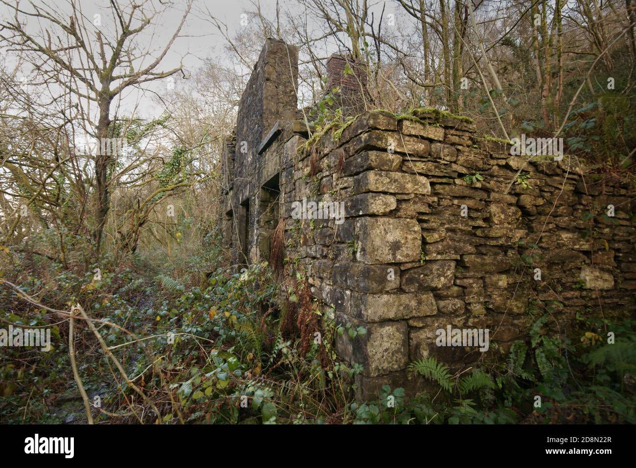 Abandoned mining building Ystalyfera, Wales, UK Stock Photo - Alamy