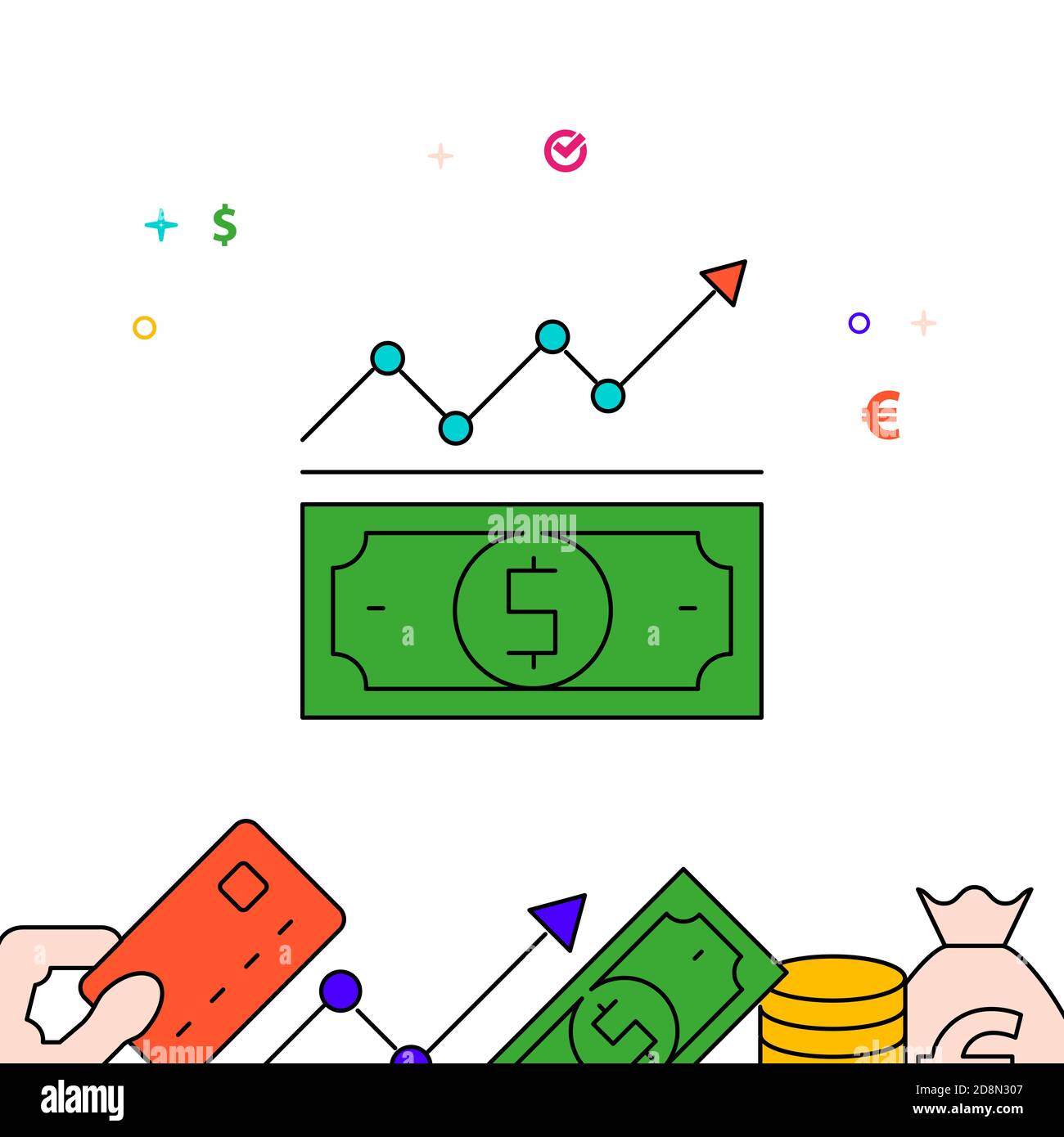Smooth Line Chart High Resolution Stock Photography and Images - Alamy