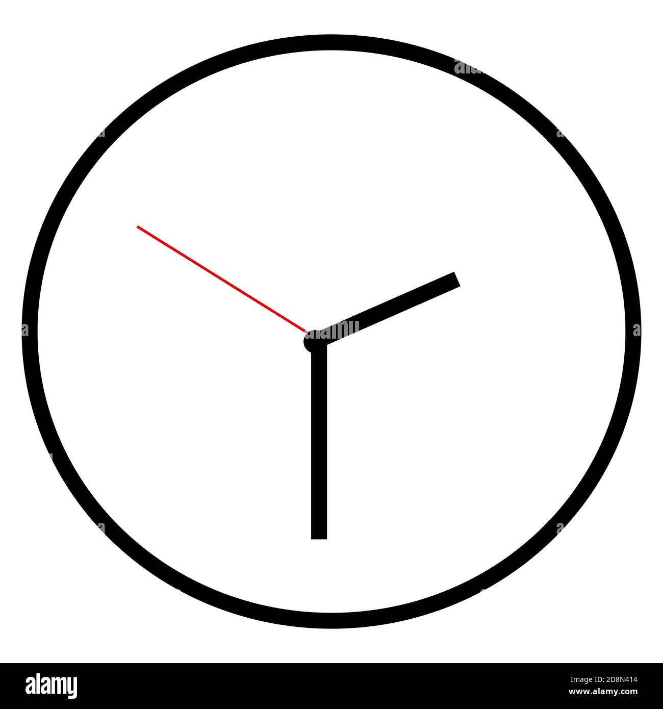 Graphic Illustration of a Clock Stock Photo - Alamy