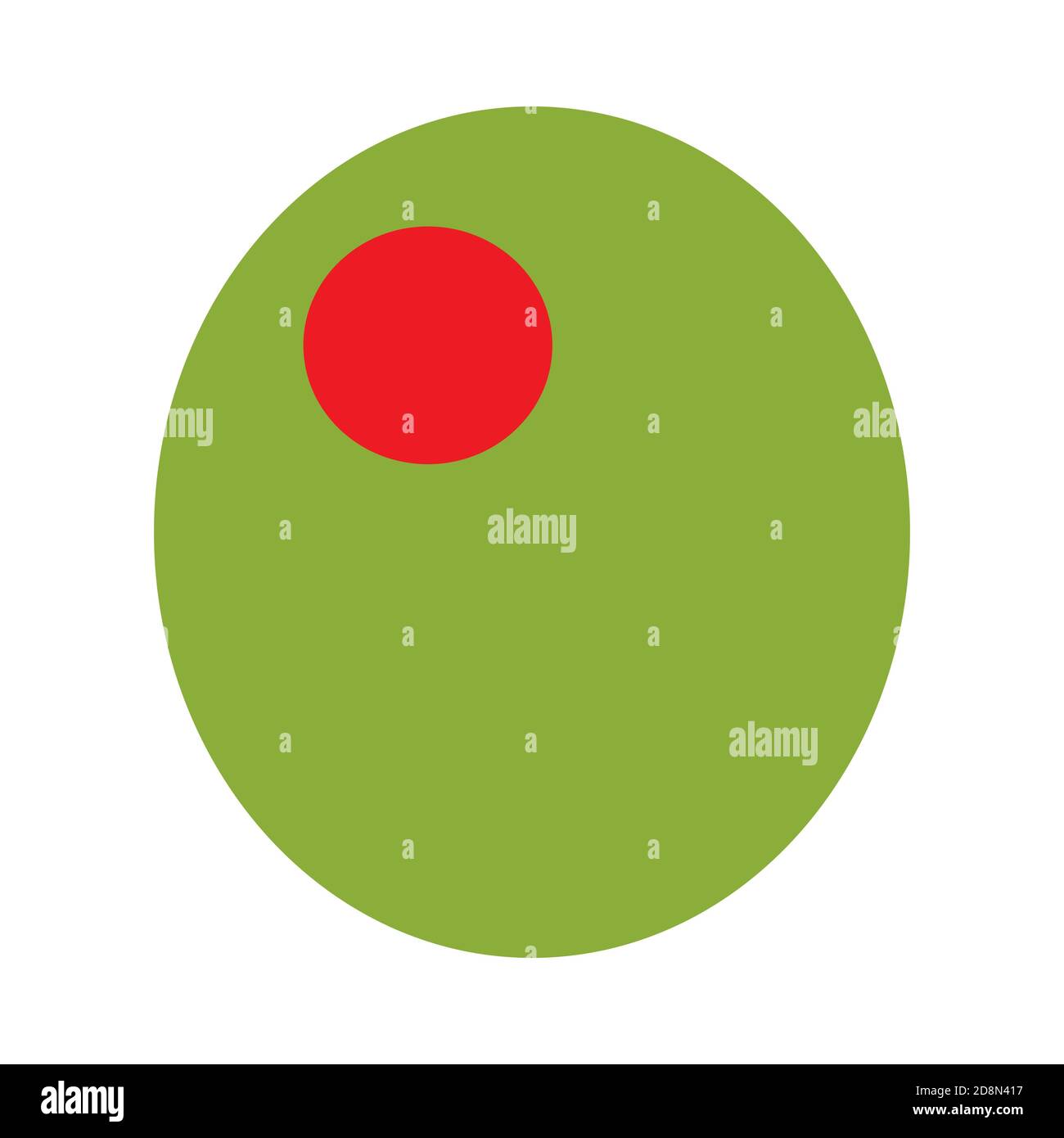 Illustration of a stuffed olive Stock Photo - Alamy