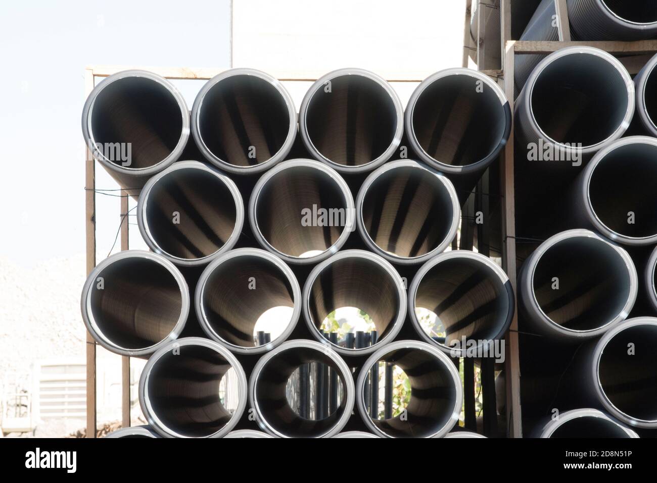 water pipe or tube in civil engineering and building services Stock ...