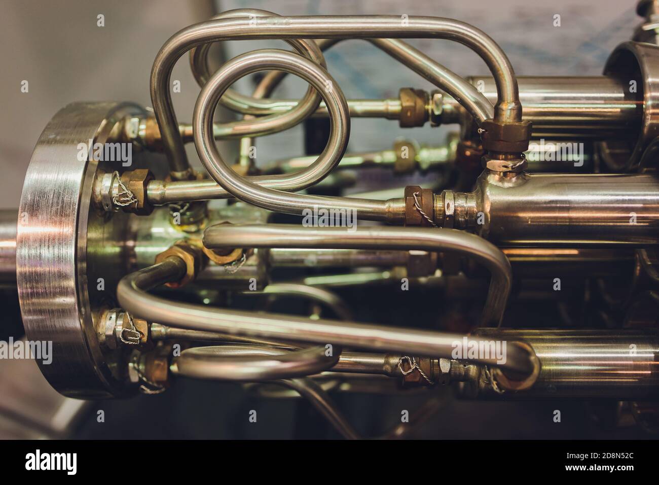 section model of a historic jet engine Stock Photo - Alamy