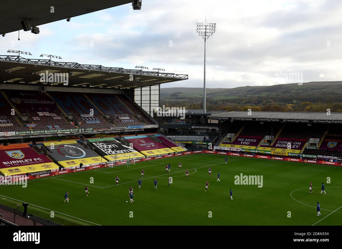 A view of the action from the stands during the Premier League match at ...