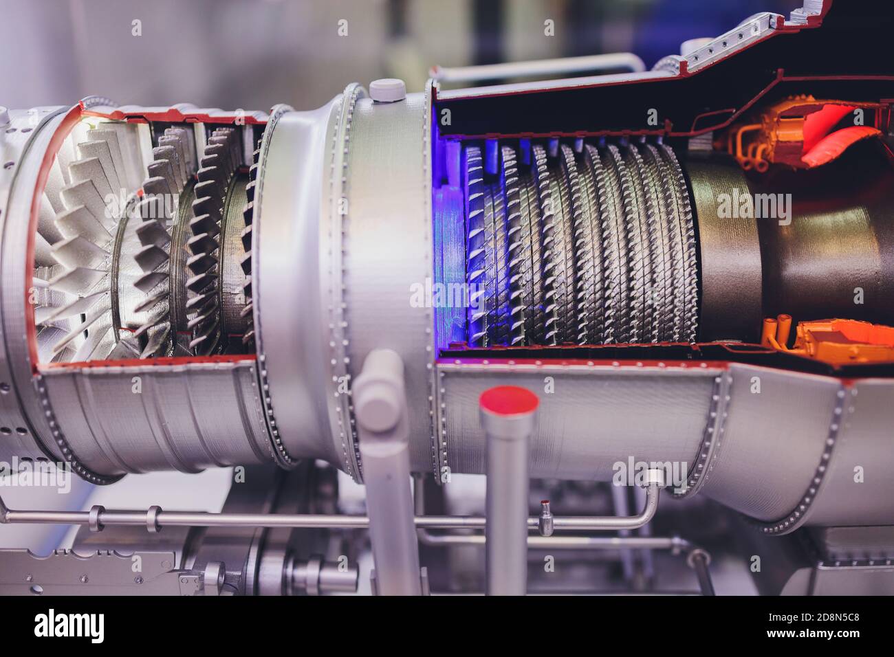 section model of a historic jet engine Stock Photo - Alamy