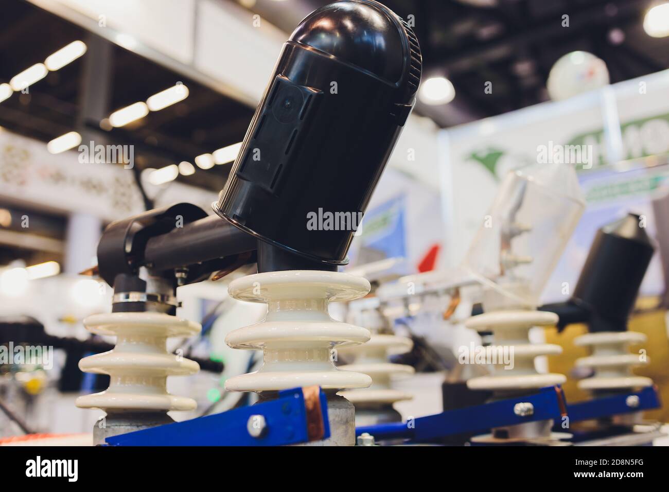 Power line wiring and insulators system high voltage power line pylon ...