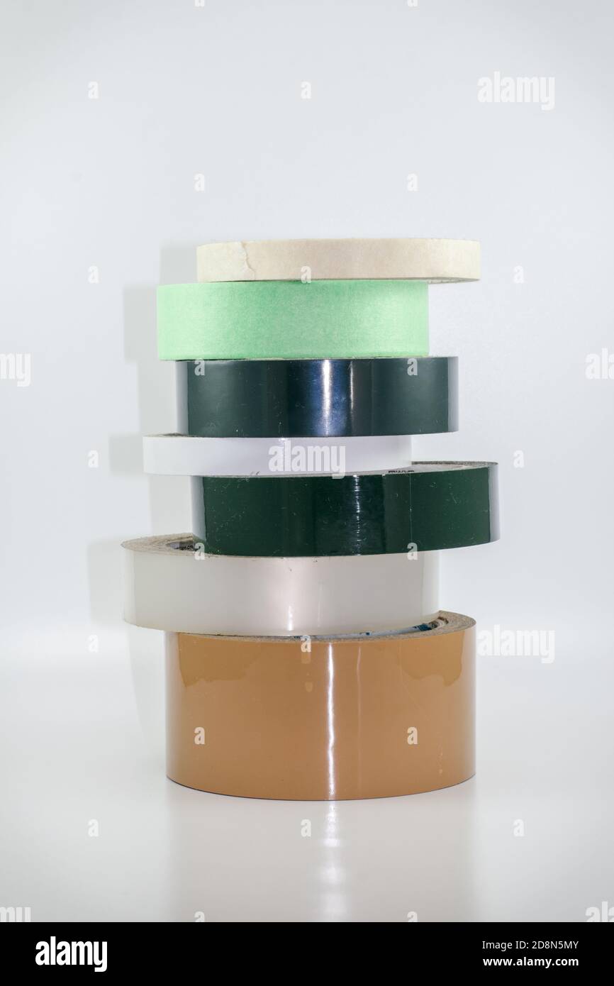 Tape family of various types and colors Stock Photo - Alamy