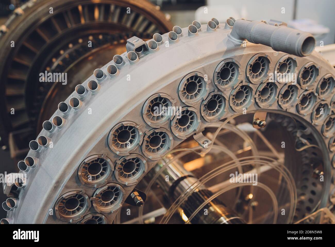 section model of a historic jet engine Stock Photo - Alamy