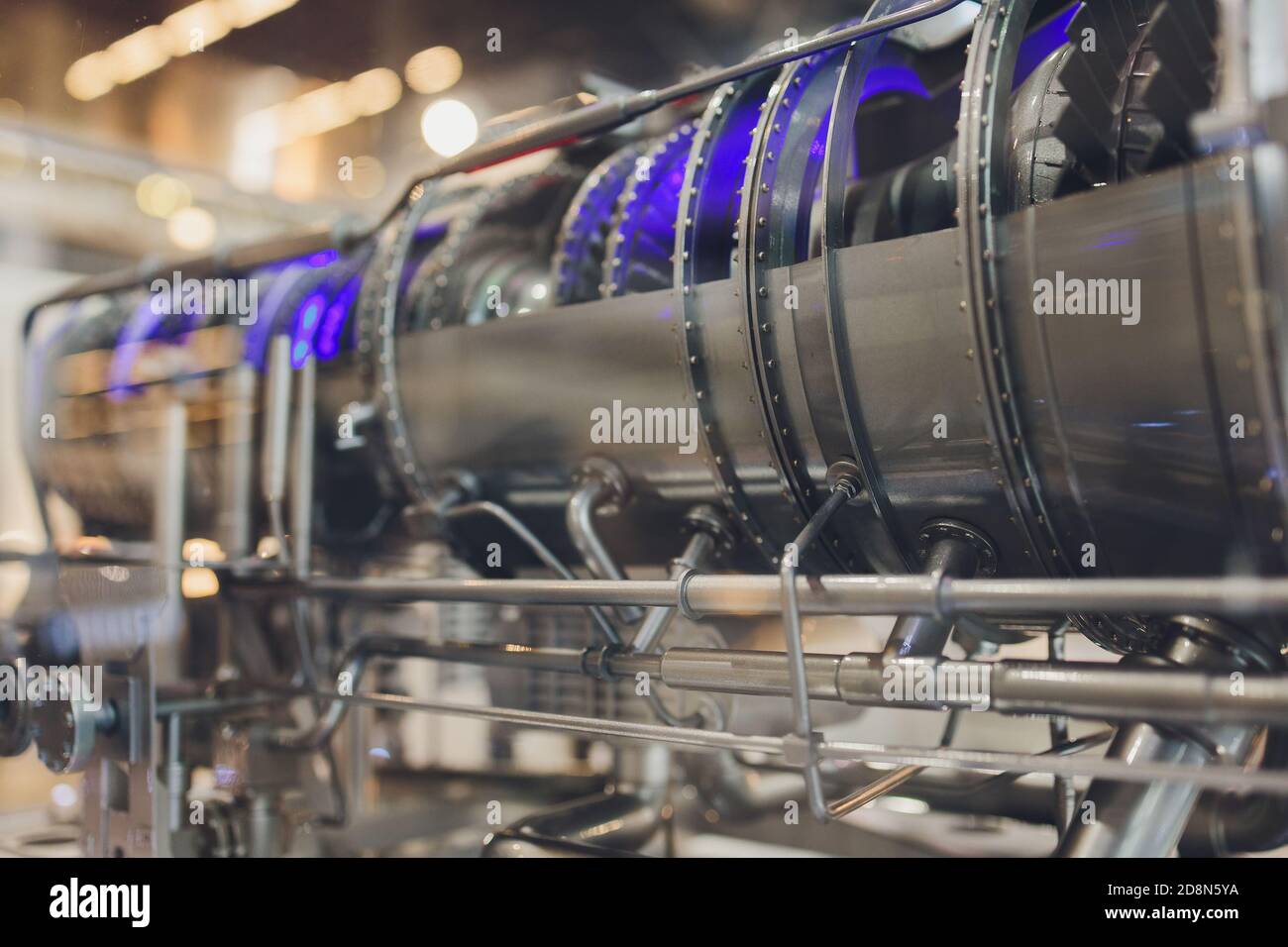 section model of a historic jet engine Stock Photo - Alamy