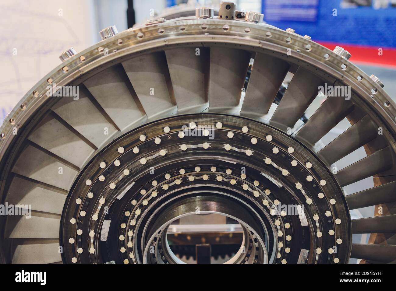 section model of a historic jet engine Stock Photo - Alamy
