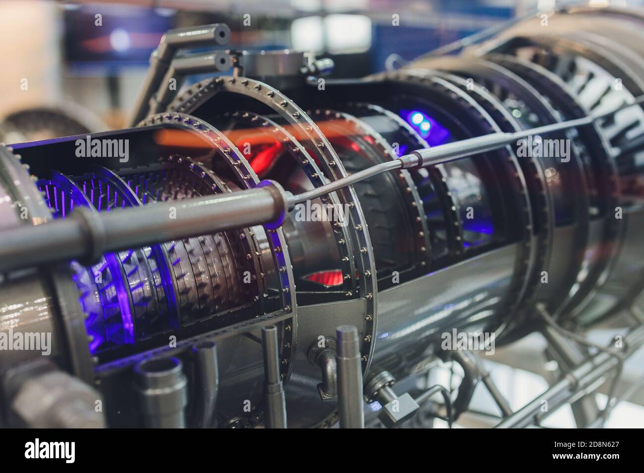 section model of a historic jet engine Stock Photo - Alamy