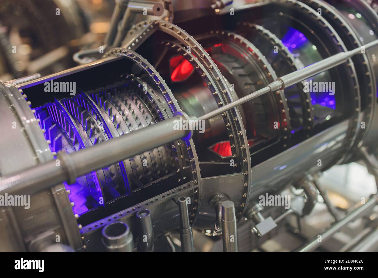 section model of a historic jet engine Stock Photo - Alamy