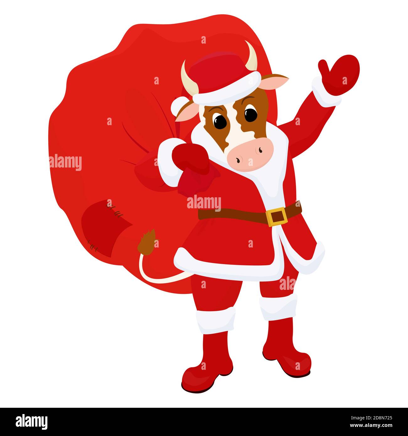 Big cow mascot Stock Vector Images - Alamy