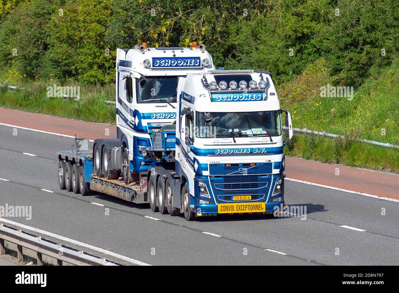 Schoones BV transport company Convoi Exceptional Volvo truck; Motorway ...