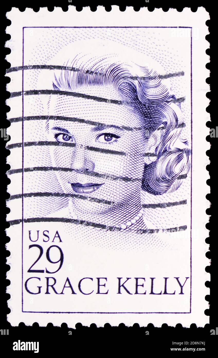 MOSCOW, RUSSIA - OCTOBER 8, 2020: Postage stamp printed in United ...