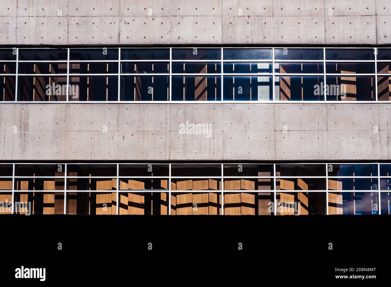 Facade of a generic building with simple diagonal lines Stock Photo - Alamy