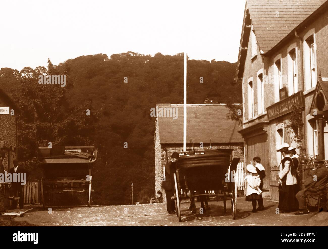 The Miner's Arms, Pont-Rhyd-Y-Groes, Wales, early 1900s Stock Photo - Alamy