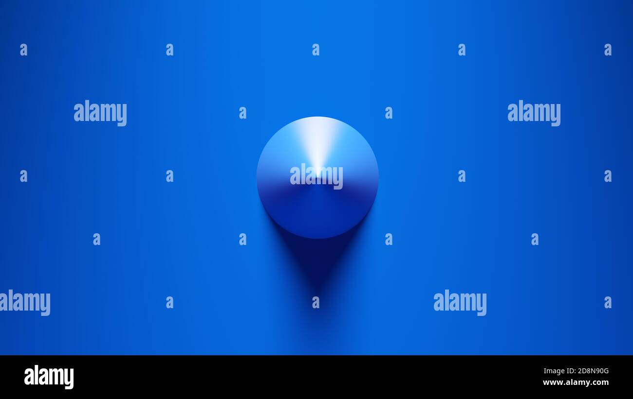 Blue Cone 3d illustration render Stock Photo - Alamy