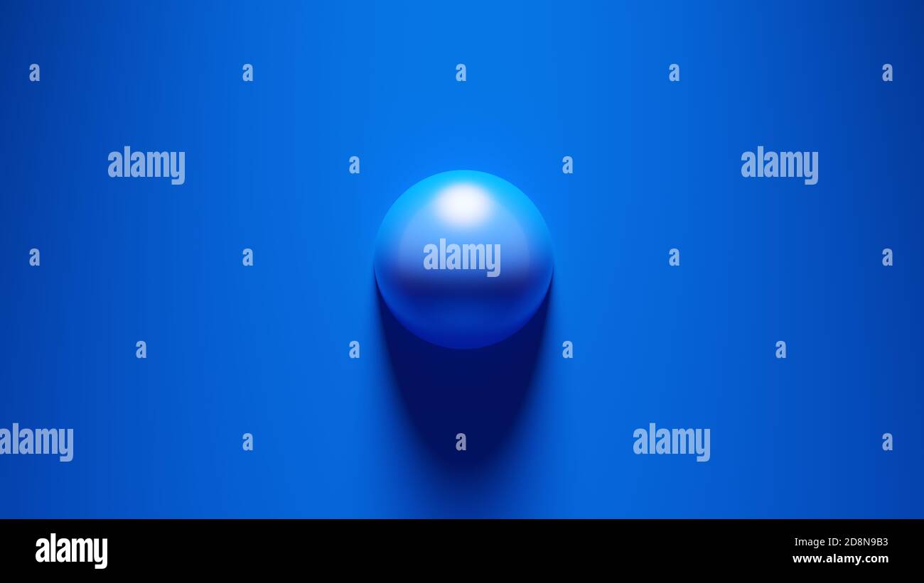 Blue Sphere 3d illustration render Stock Photo - Alamy