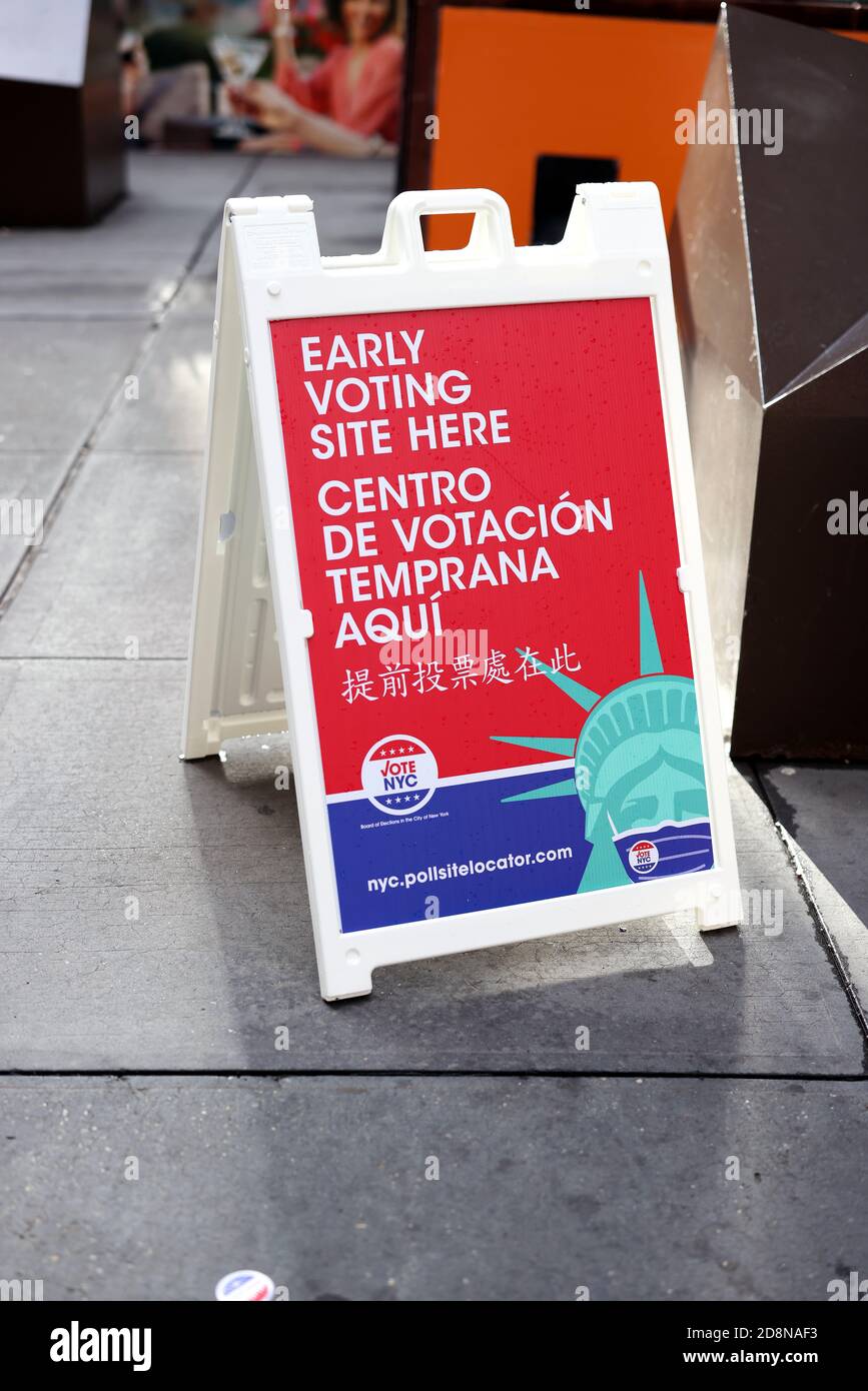 New York City, New York, United States. 31st Oct, 2020. United States ...