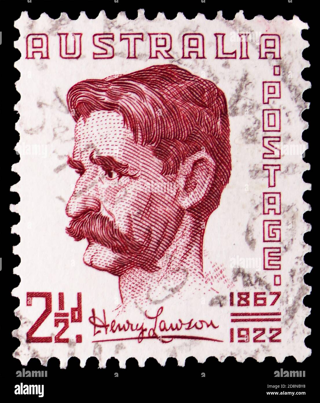 Henry lawson australia postage stamp hi-res stock photography and ...