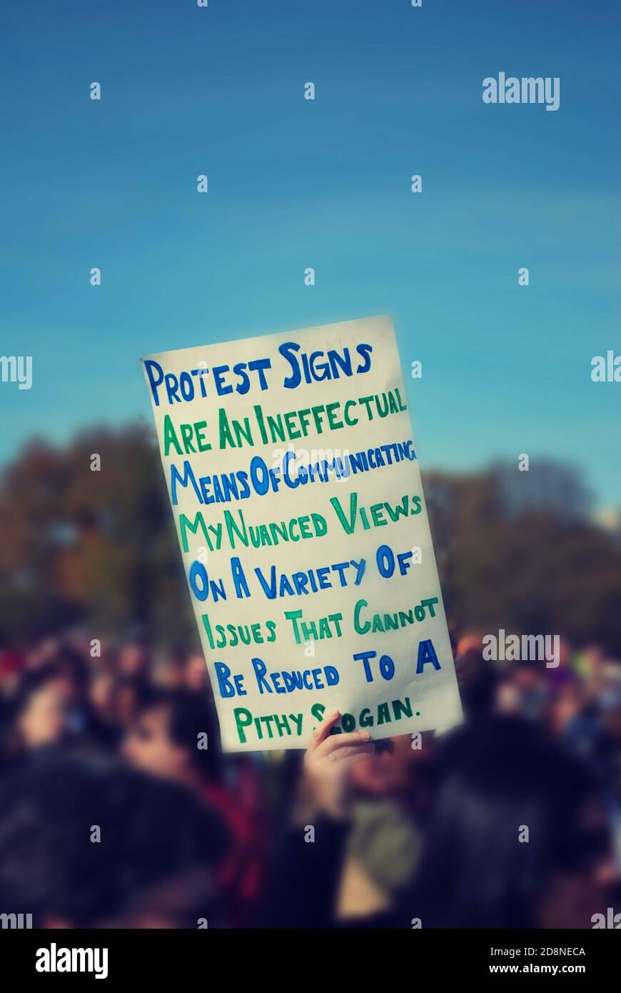 Common protest slogan hi-res stock photography and images - Alamy