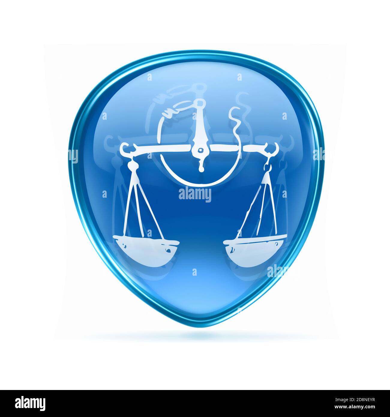 Libra zodiac button icon, isolated on white background Stock Photo - Alamy