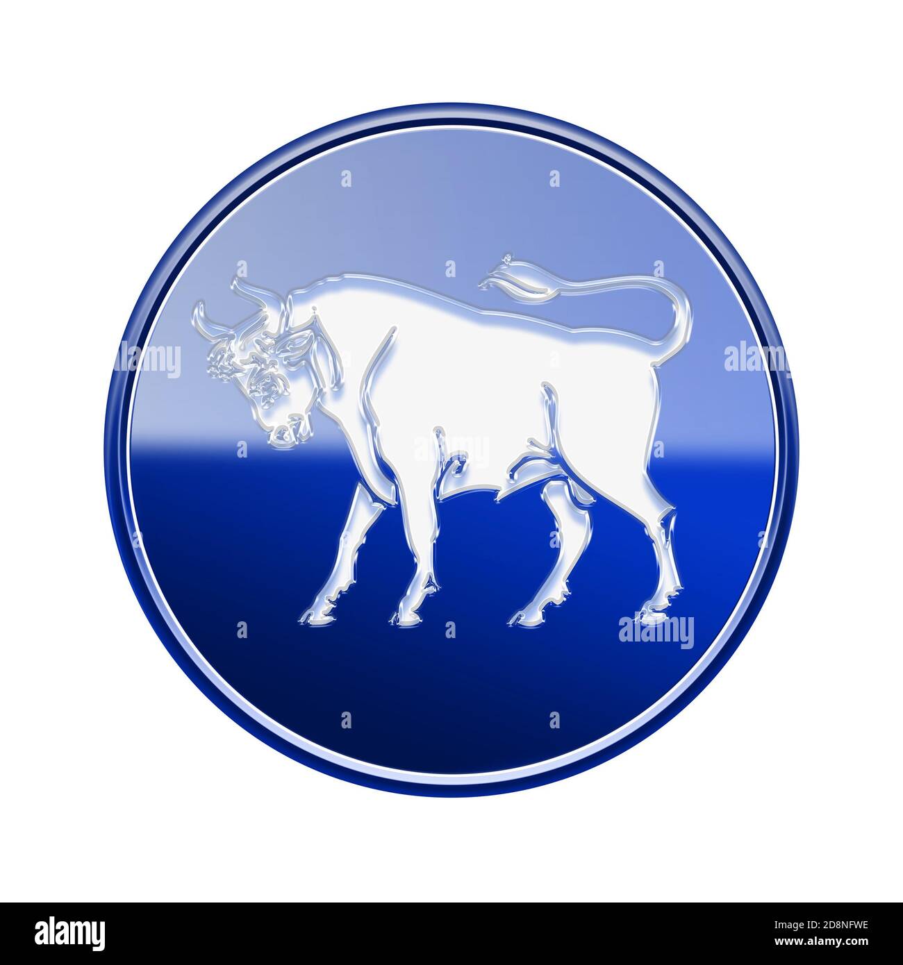 Taurus sign blue white hi-res stock photography and images - Alamy